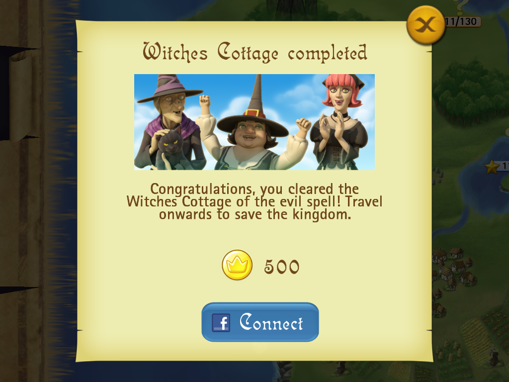 Screenshot of Bubble Witch Saga (iPad, 2011) - MobyGames