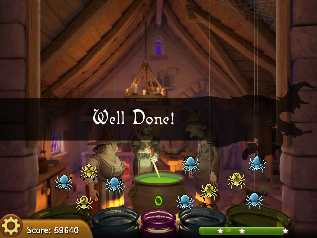 Screenshot of Bubble Witch Saga (iPad, 2011) - MobyGames