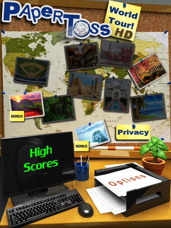 Paper Toss: World Tour screenshots - MobyGames