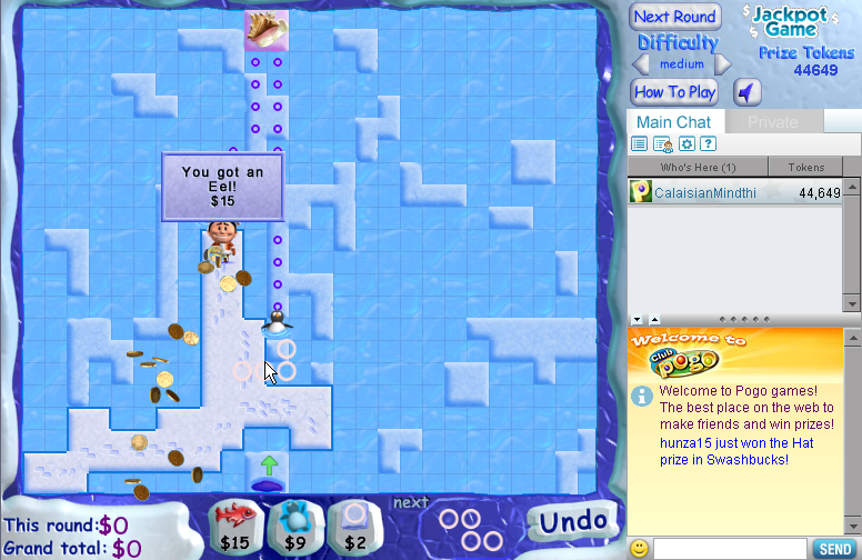 Screenshot of Penguin Blocks (Browser, 2005) - MobyGames