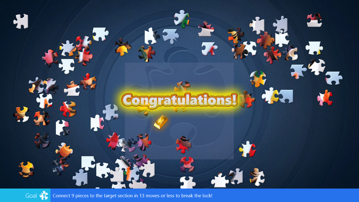 Screenshot of Microsoft Jigsaw (Windows Apps, 2014) - MobyGames