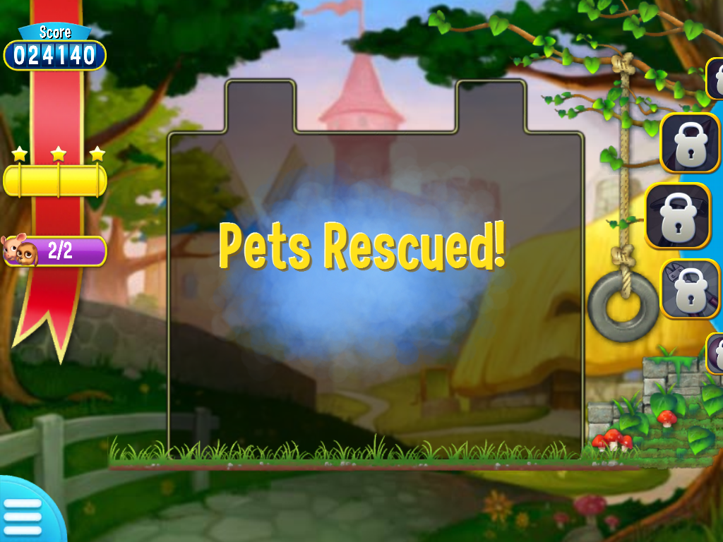Screenshot of Pet Rescue Saga (iPad, 2012) - MobyGames
