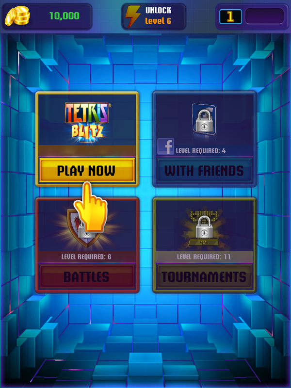 Screenshot of Tetris Blitz (iPad, 2013) - MobyGames