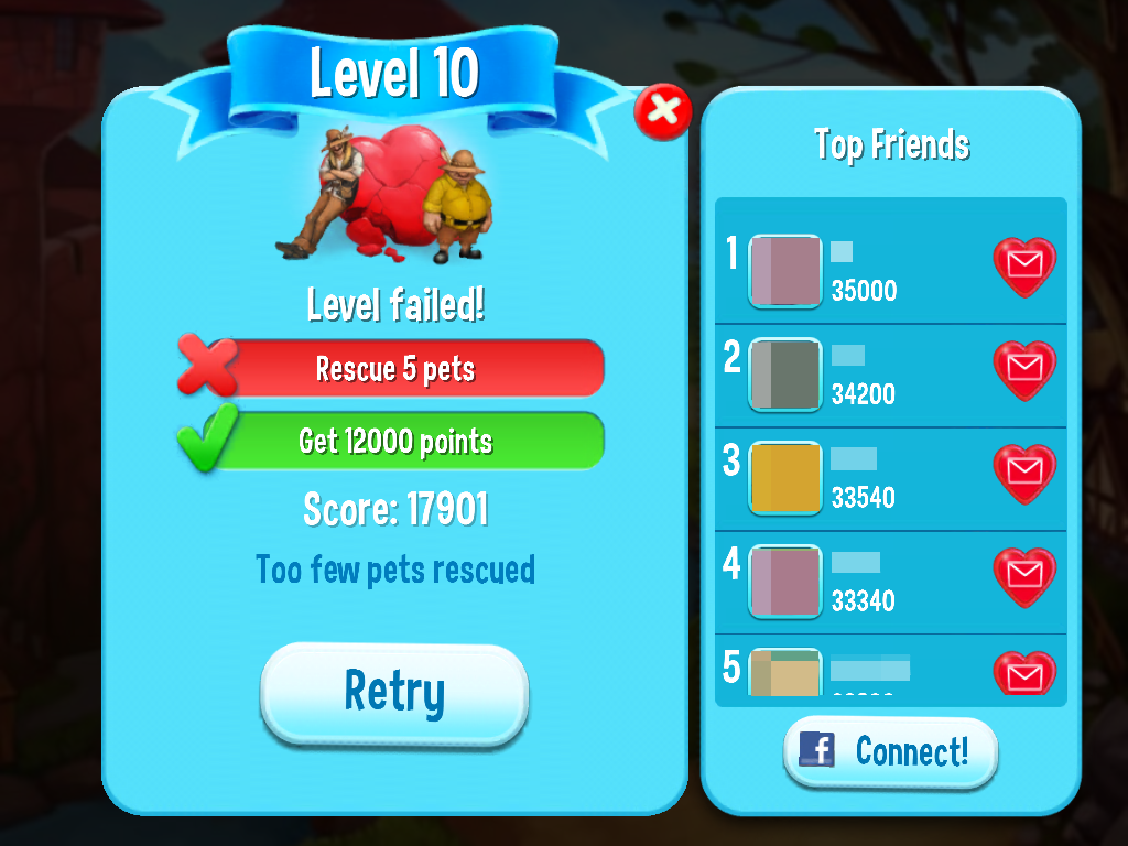 Screenshot of Pet Rescue Saga (iPad, 2012) - MobyGames