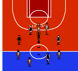 Screenshot of All-Pro Basketball (NES, 1989) - MobyGames