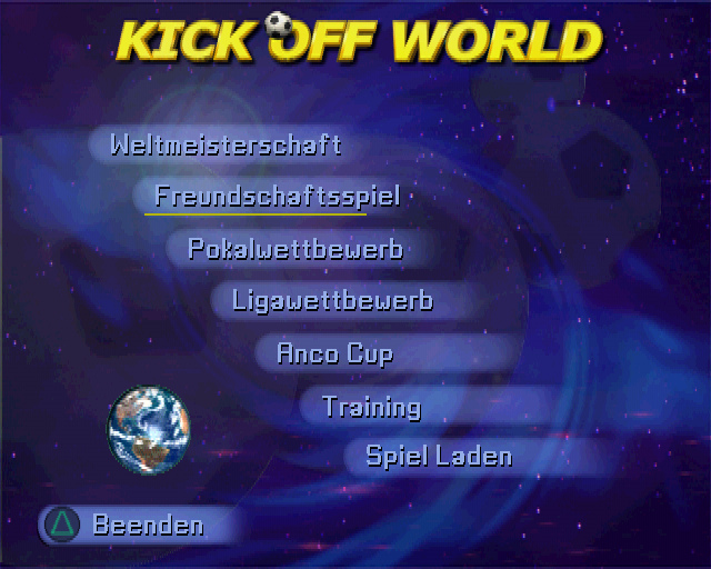 Screenshot of Kick Off World (PlayStation, 1998) - MobyGames