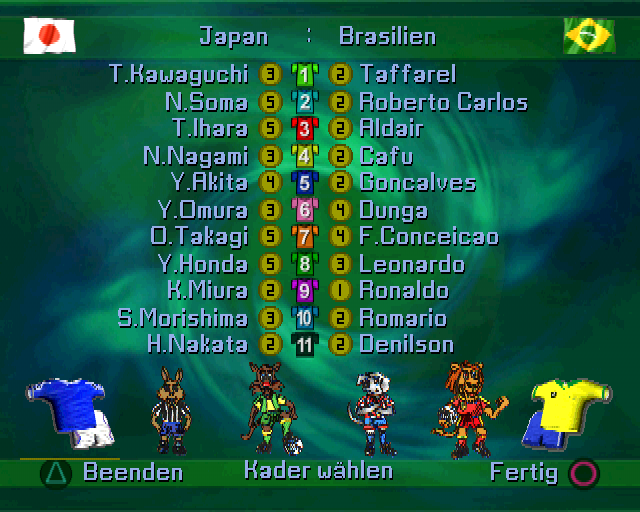 Screenshot of Kick Off World (PlayStation, 1998) - MobyGames