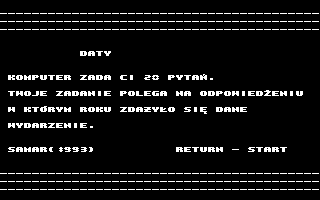 Screenshot of ABC Wiedzy (Commodore 64, 1993) - MobyGames