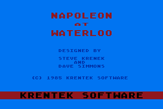 Napoleon at Waterloo (1984) - MobyGames