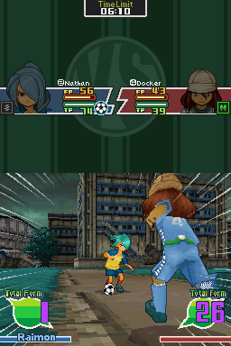 Screenshot of Inazuma Eleven 2: Firestorm (Nintendo DS, 2009) - MobyGames
