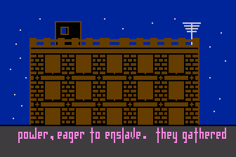 Screenshot of Hotel Alien (Atari 8-bit, 1985) - MobyGames