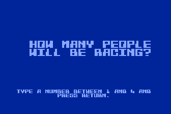 Screenshot of Race Car 'Rithmetic (Atari 8-bit, 1983) - MobyGames
