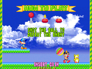 Screenshot of Head Panic: Polly & Sally Adventure (Arcade, 1999) - MobyGames