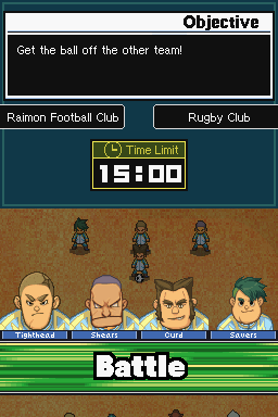 Screenshot of Inazuma Eleven (Nintendo DS, 2008) - MobyGames