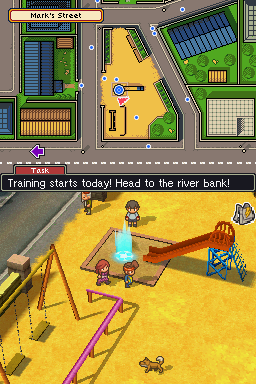 Screenshot of Inazuma Eleven 2: Firestorm (Nintendo DS, 2009) - MobyGames