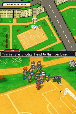 Screenshot of Inazuma Eleven 2: Firestorm (Nintendo DS, 2009) - MobyGames