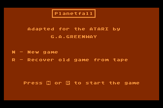 Planetfall (1983) - MobyGames