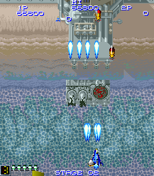 Screenshot of Final Star Force (Arcade, 1992) - MobyGames