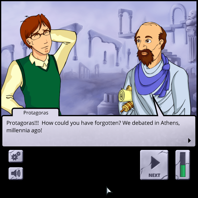 Screenshot of Socrates Jones: Pro Philosopher (Browser, 2013) - MobyGames