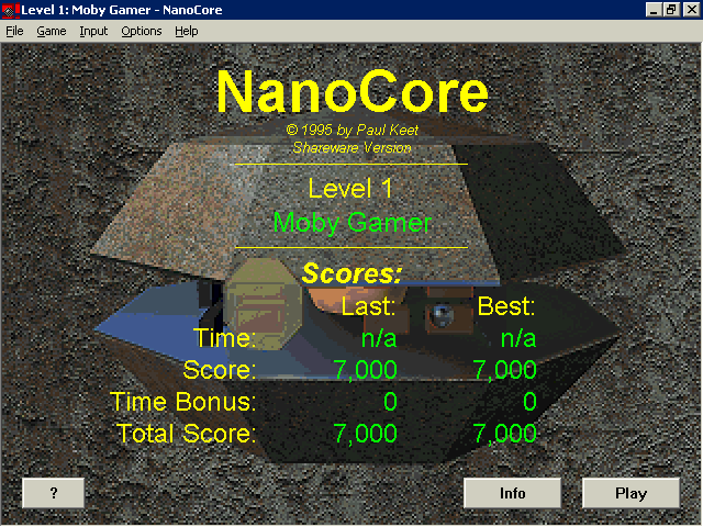 Screenshot of NanoCore (Windows, 1995) - MobyGames