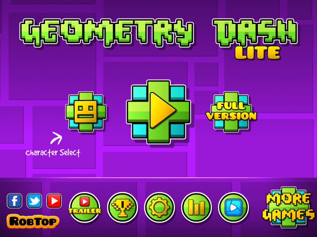 Screenshot of Geometry Dash (iPad, 2013) - MobyGames