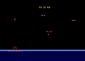 Screenshot of Demon Attack (Atari 8-bit, 1982) - MobyGames