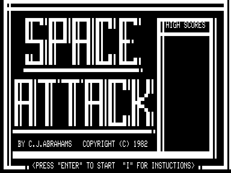 Space Attack (1982) - MobyGames