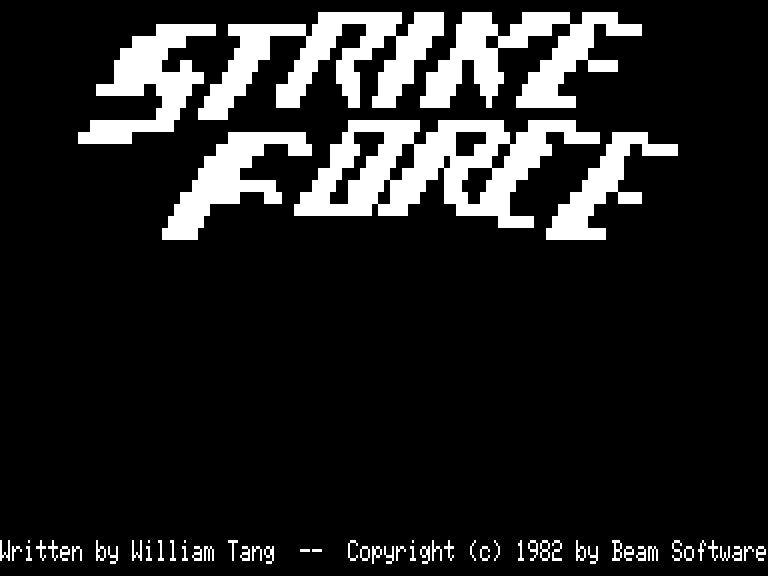 Strike Force (1982) - MobyGames