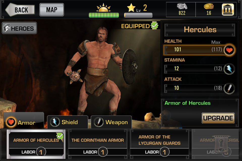 Screenshot of Hercules: The Official Game (iPhone, 2014) - MobyGames