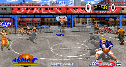Screenshot of Hard Dunk (Arcade, 1994) - MobyGames