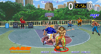 Screenshot of Hard Dunk (Arcade, 1994) - MobyGames
