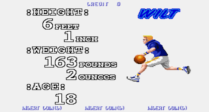 Screenshot of Hard Dunk (Arcade, 1994) - MobyGames