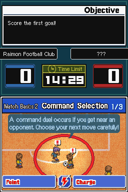 Screenshot of Inazuma Eleven 2: Blizzard (Nintendo DS, 2009) - MobyGames