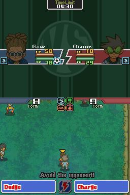 Screenshot of Inazuma Eleven 2: Blizzard (Nintendo DS, 2009) - MobyGames