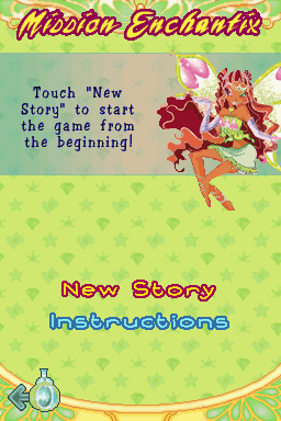 Screenshot of Winx Club: Mission Enchantix (Nintendo DS, 2008) - MobyGames