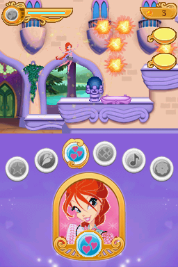 Screenshot of Winx Club: Saving Alfea (Nintendo DS, 2014) - MobyGames