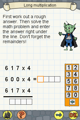 Screenshot of Learn Math: For Grades 1-4 (Nintendo DS, 2008) - MobyGames