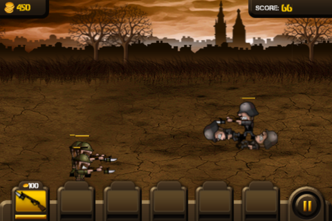 Screenshot of Trenches (iPhone, 2009) - MobyGames