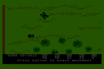 Screenshot of TAC: Tactical Armor Command (Atari 8-bit, 1983) - MobyGames