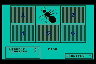 Screenshot of Spelling Bee Games (Atari 8-bit, 1981) - MobyGames