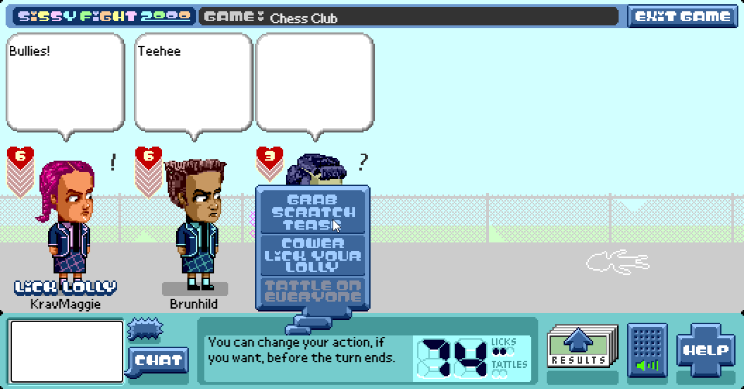 Screenshot of Sissyfight 2000 (Browser, 2000) - MobyGames