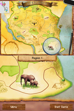 Screenshot of Safari Quest (Nintendo DS, 2013) - MobyGames