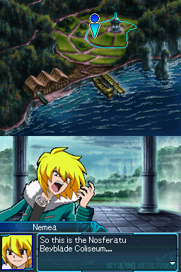 Screenshot of Beyblade: Metal Fusion (Nintendo DS, 2009) - MobyGames