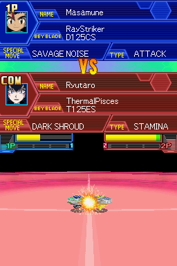 Screenshot of Beyblade: Metal Masters (Nintendo DS, 2010) - MobyGames