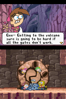 Screenshot of Nicktoons: Battle for Volcano Island (Nintendo DS, 2006 ...