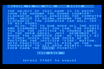 Dodge (1981) - MobyGames