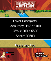 Screenshot of Samurai Jack: Samurai Showdown (J2ME, 2003) - MobyGames