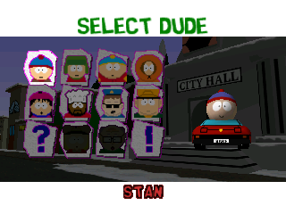 Screenshot of South Park Rally (Nintendo 64, 1999) - MobyGames