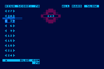 Screenshot of Math*UFO (Atari 8-bit, 1982) - MobyGames
