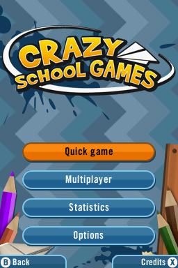 Screenshot of Crazy School Games (Nintendo DS, 2009) - MobyGames